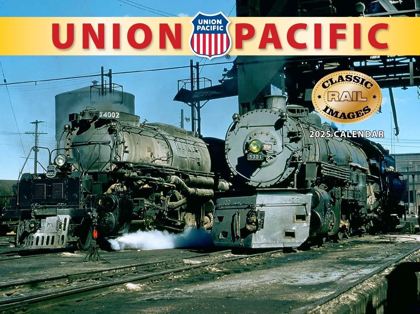 Amazon.com: Tide-Mark, Trains Union Pacific Railroad 2025 Wall Calendar ...
