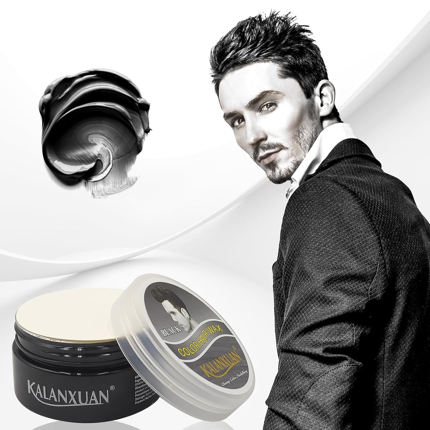 Amazon.com : KOWLOON Hair Color Wax - Natural Instant Hairstyle Cream ...