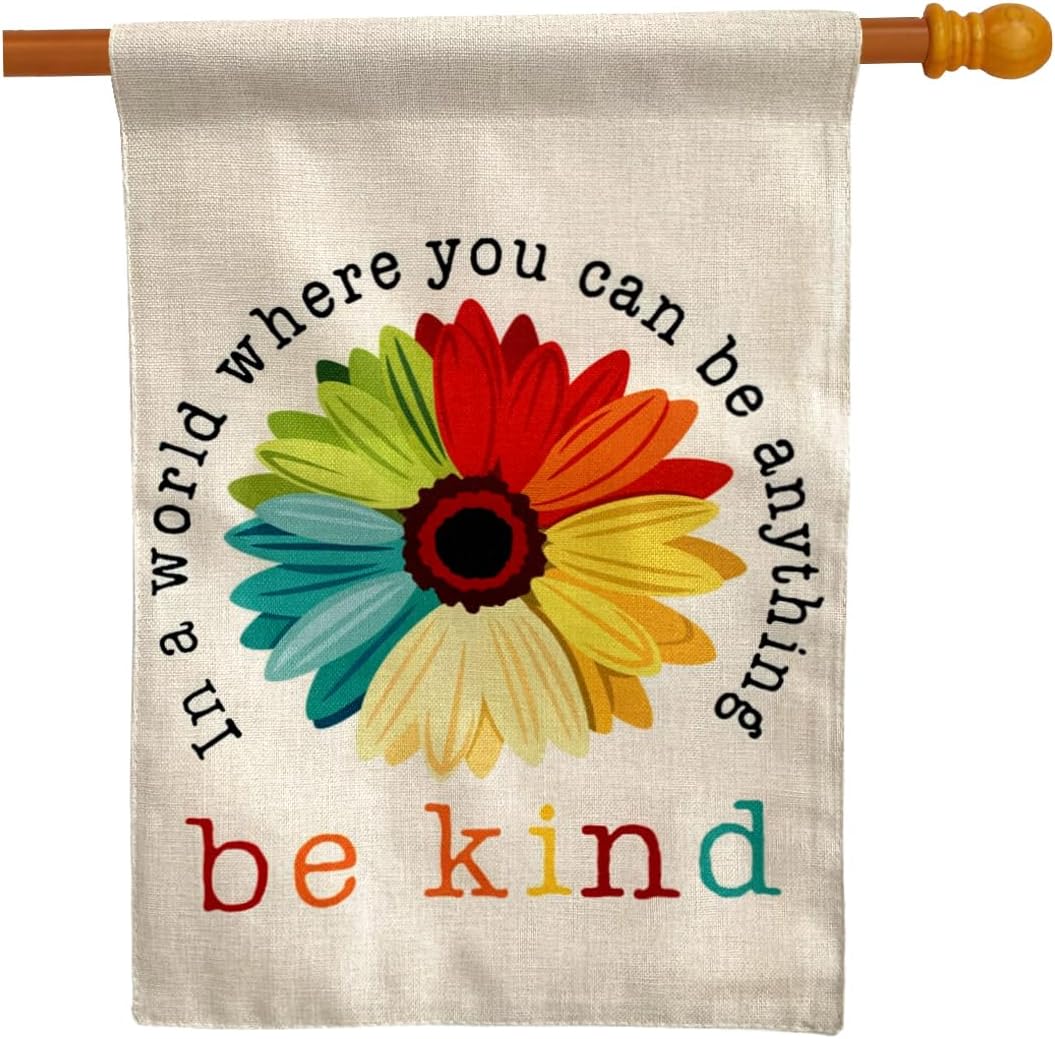 Amazon.com : be kind Flags for Outdoor Decorative Banner 3x5 Feet In A ...