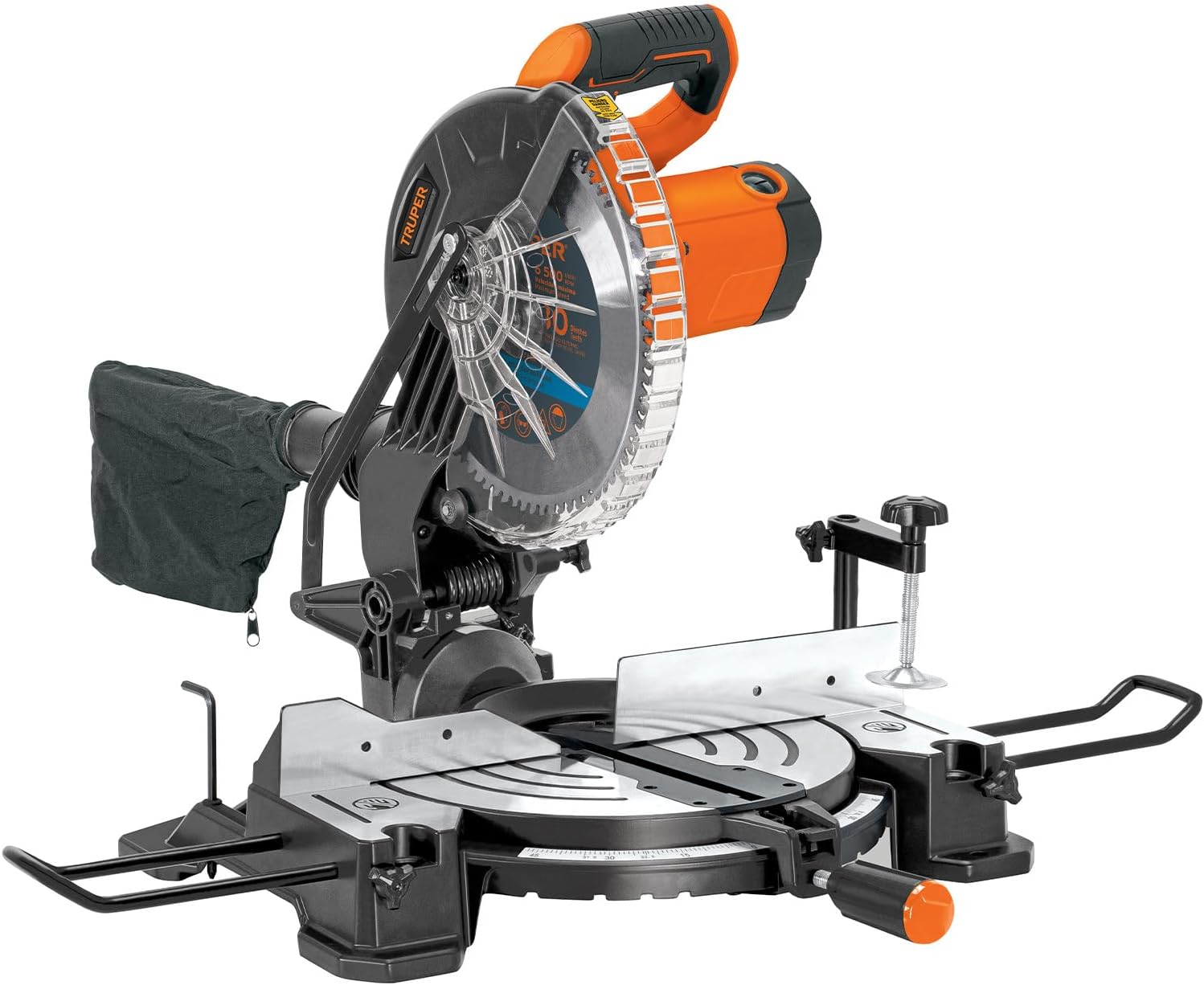 Truper SINCO-10-3, Sierra de inglete 10" compuesta 1800 W, 127 V / 60 ...