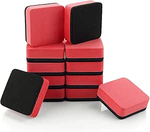cobee Mini Dry Erase Erasers, 12pcs Magnetic Whiteboard Eraser with ...