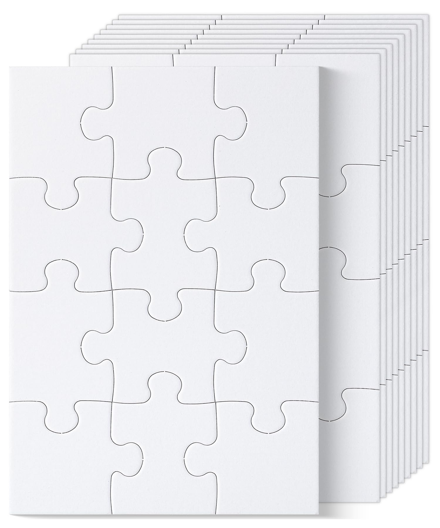 Amazon.com: Mr. Pen- Blank Puzzle, 10 Pack, 12 Pieces/Pack, 5.5" x 8.1 ...