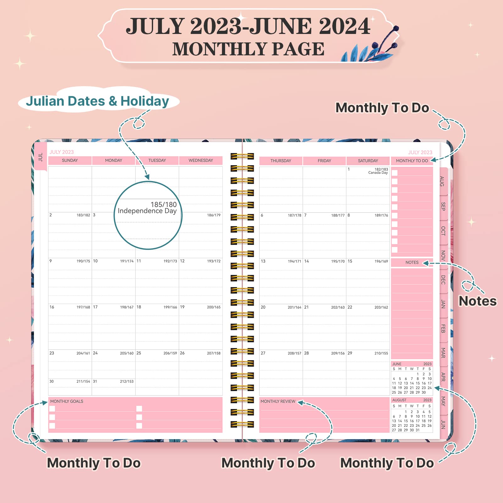 Snapklik.com : GETINK 2024 Planner Daily Weekly And Monthly For Women ...