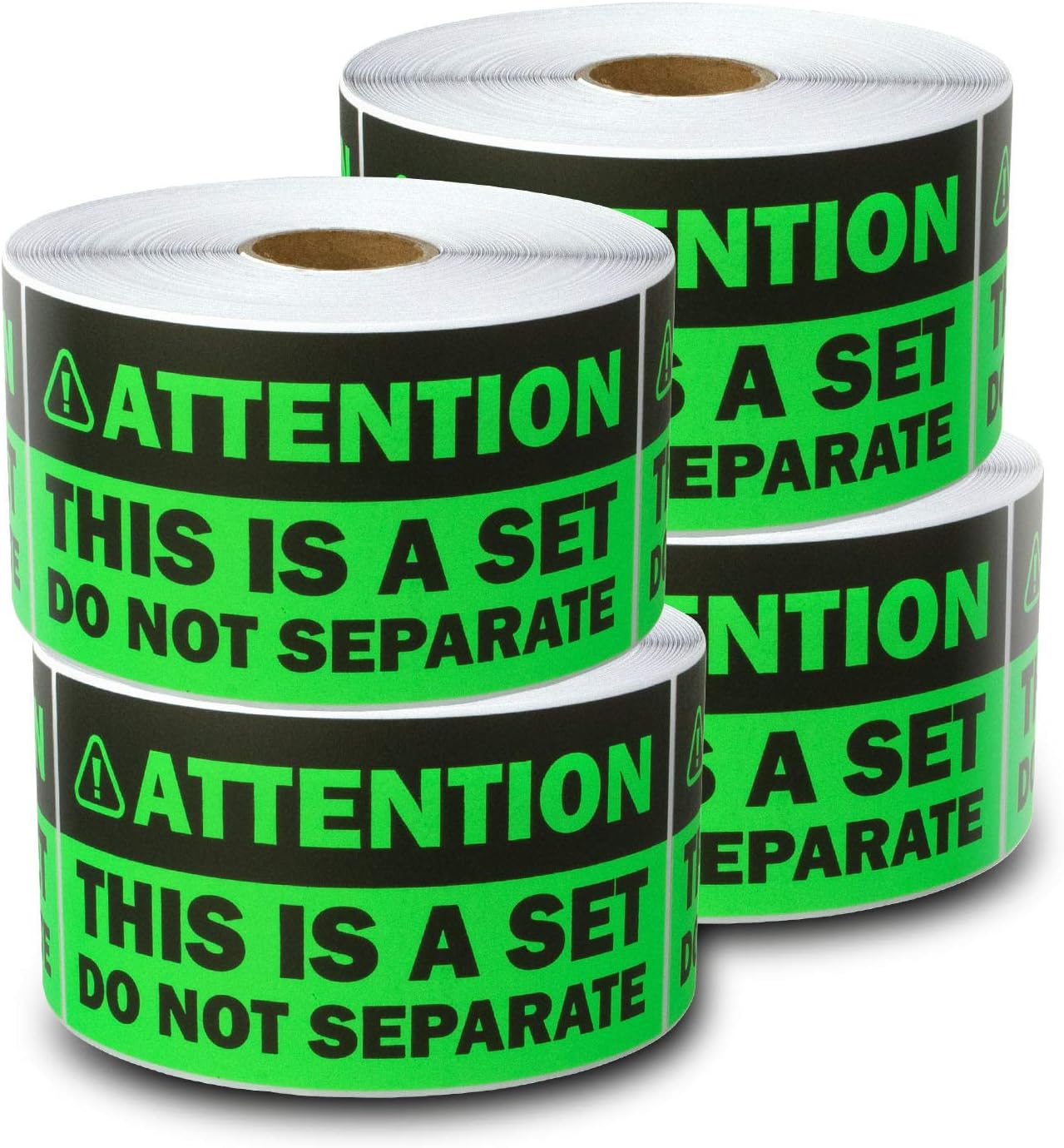 Amazon.com : This is a Set Stickers (Large) - 2" x 4" Bright Neon Green ...