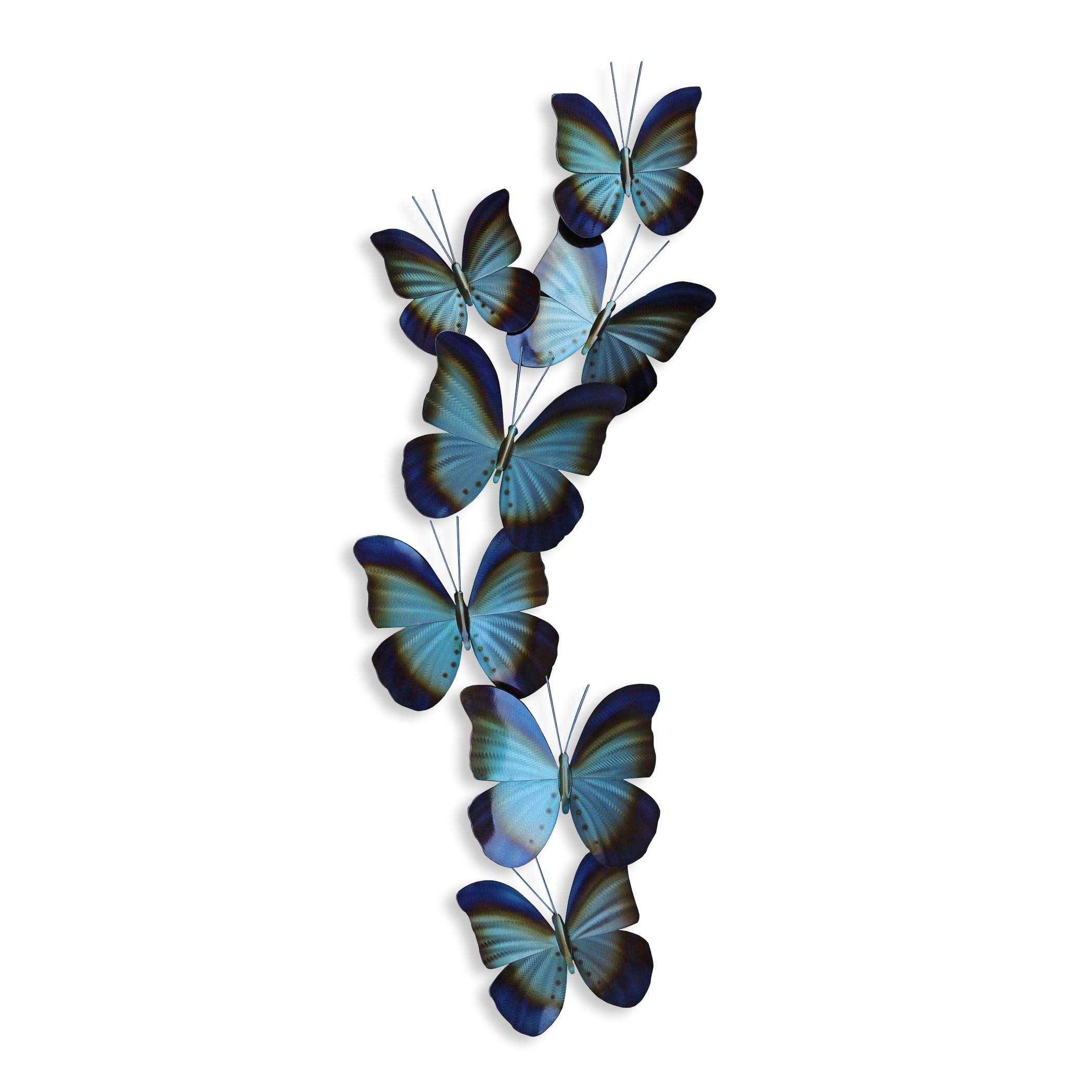Blue Butterflies Contemporary Metal Wall Decor for sale | North Las ...