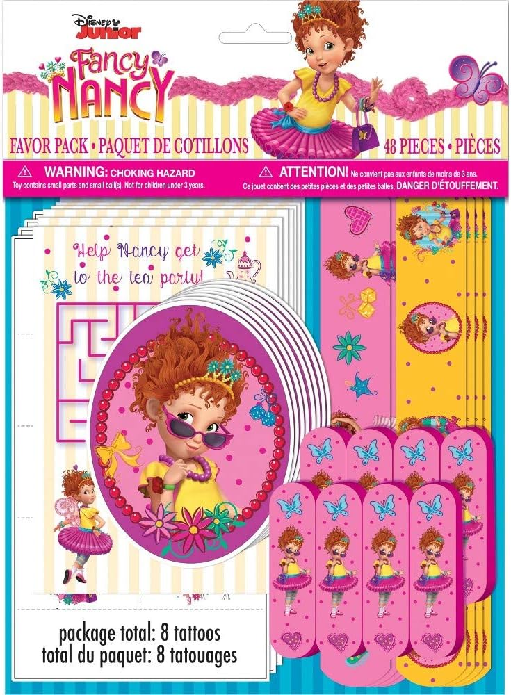 Amazon.com: Unique Industries 309968 Fancy Nancy Mega Mix Favor Pack ...