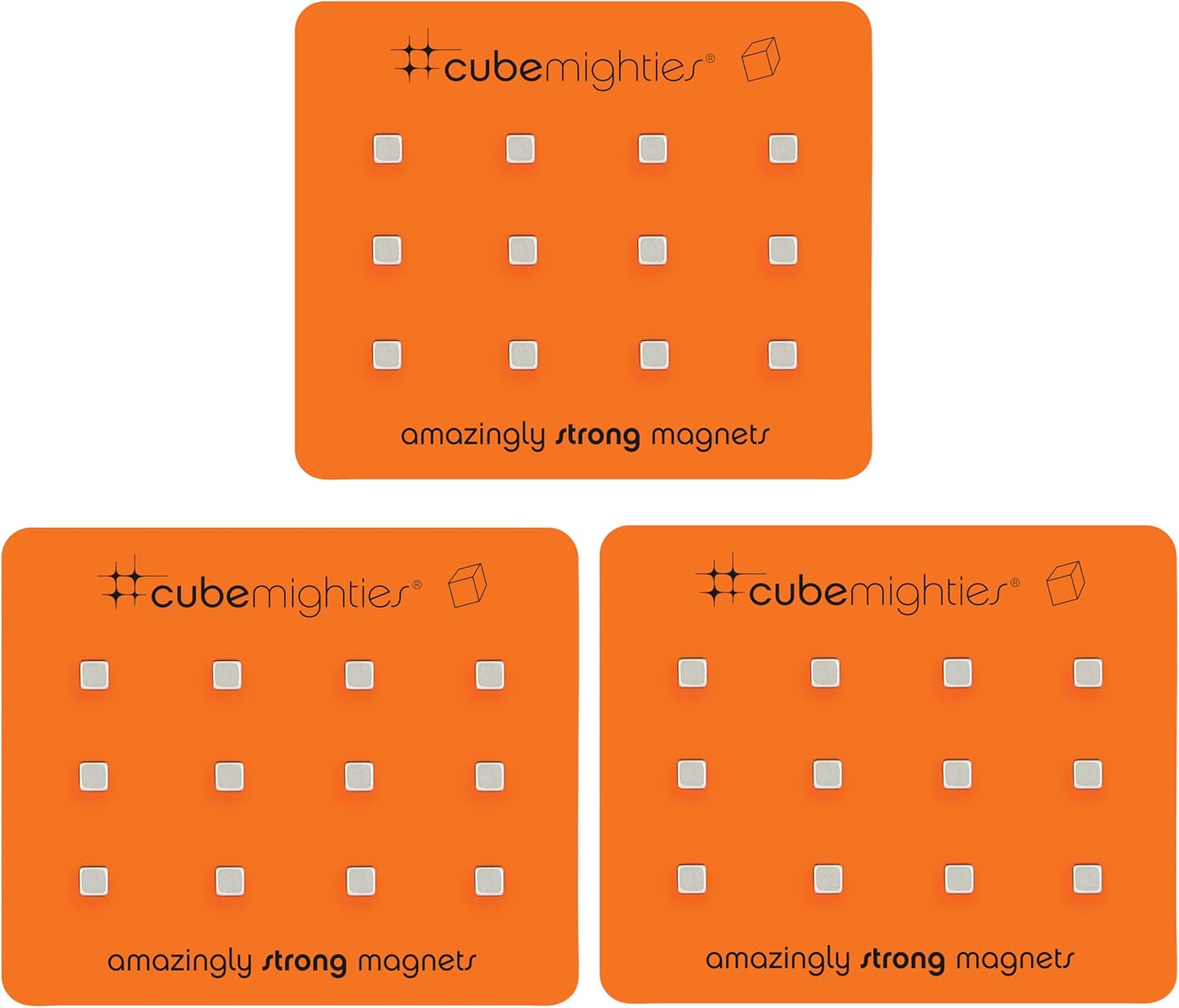 Amazon.com: Three by Three Seattle Mini Cube Mighties Magnets, Strong ...