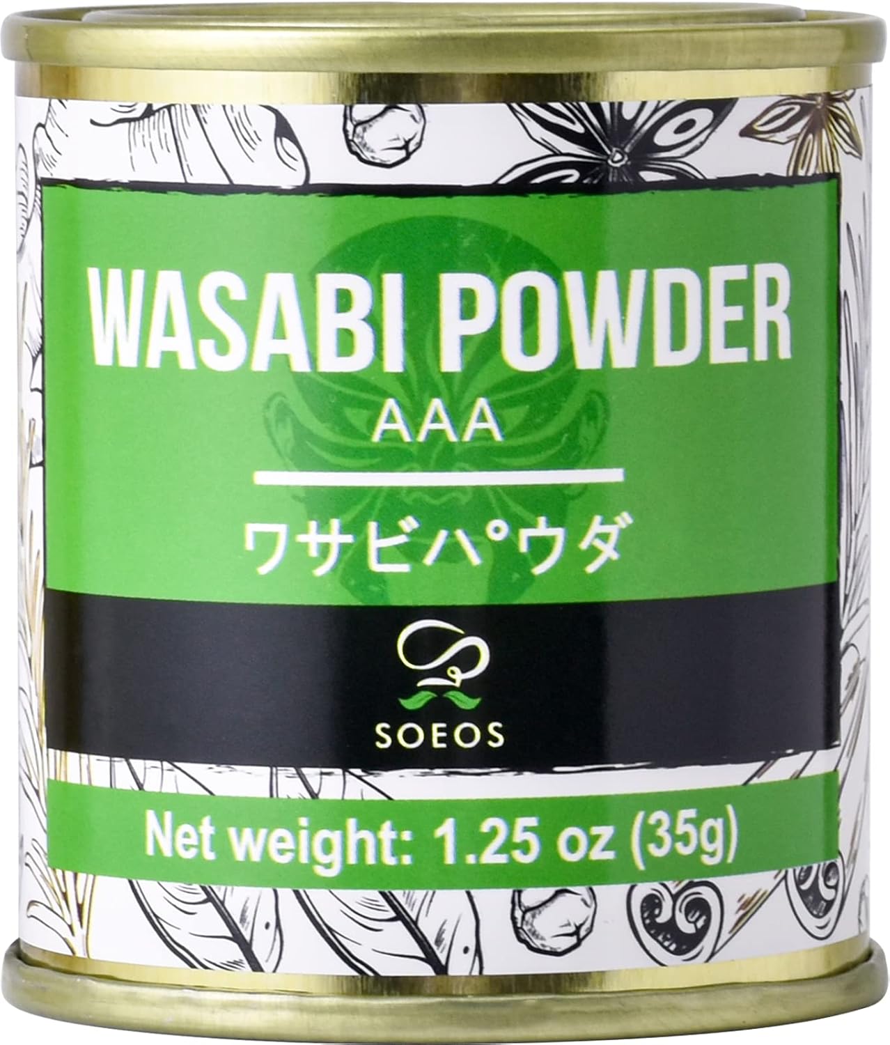 Amazon.com: Soeos Wasabi Powder, 1.25 oz with Real Wasabi for Sushi ...