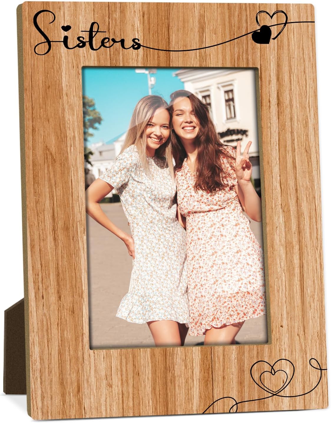 Amazon.com - RWSEFK Sisters Picture Frame, 4x6 Wood Photo Frame ...