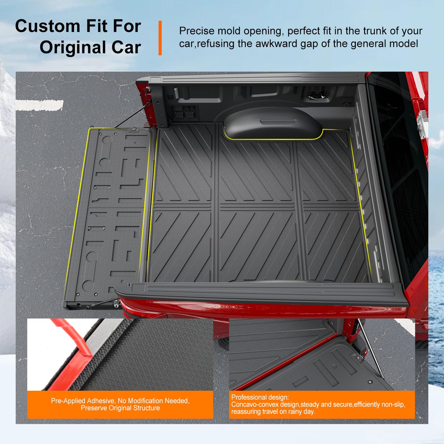 Snapklik.com : Powoq 5.5FT Truck Mat Compatible