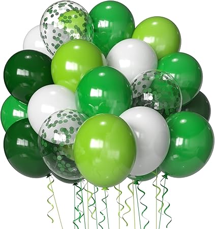 Amazon.com: Green Balloons Dark Green Balloon Set, 50 Pcs 12 inch ...