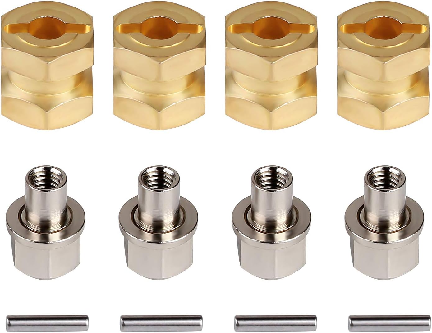 Amazon.com: INJORA RC Hex Hub 12mm Brass Wheels Hex Hub Extension Hex Drive Adapter for 1/10 RC ...