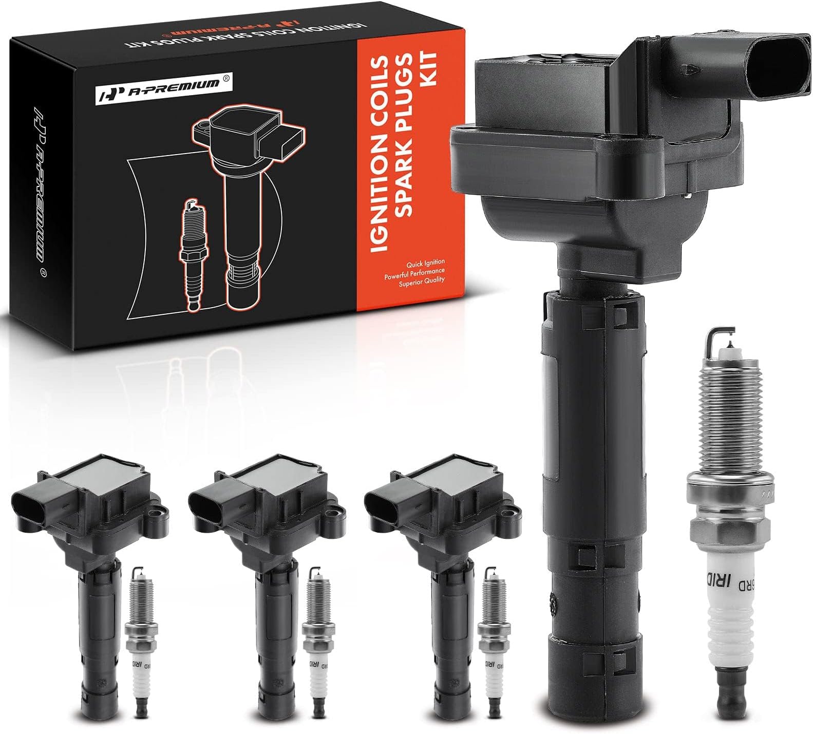 Amazon.com: A-Premium Ignition Coils and Spark Plugs Kits Compatible ...