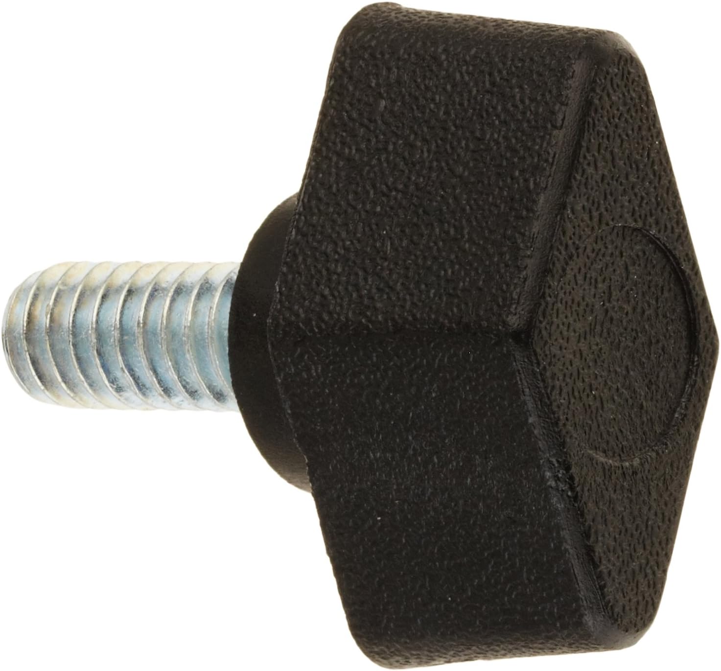 Amazon.com: DimcoGray Black Thermoplastic Wingnut Knob, Zinc Stud: 1/4-20" Thread x 5/8 Length ...