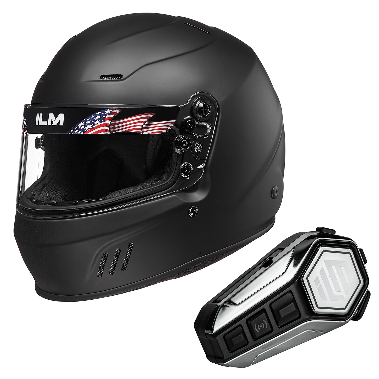 Amazon.com: ILM Snell SA2020 Full Face Auto Car Racing Helmets Model ...