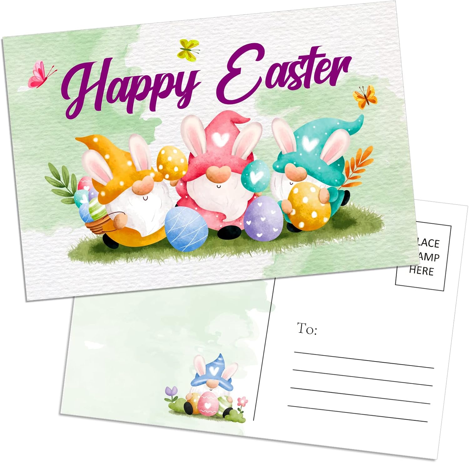 Amazon.com : WhatSign Happy Easter Postcards for Kids 30PCS Easter ...