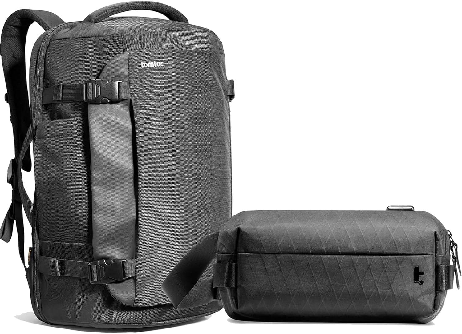 Amazon.com: tomtoc Travel Backpack 40L and Compact EDC X-Pac Sling Bag ...