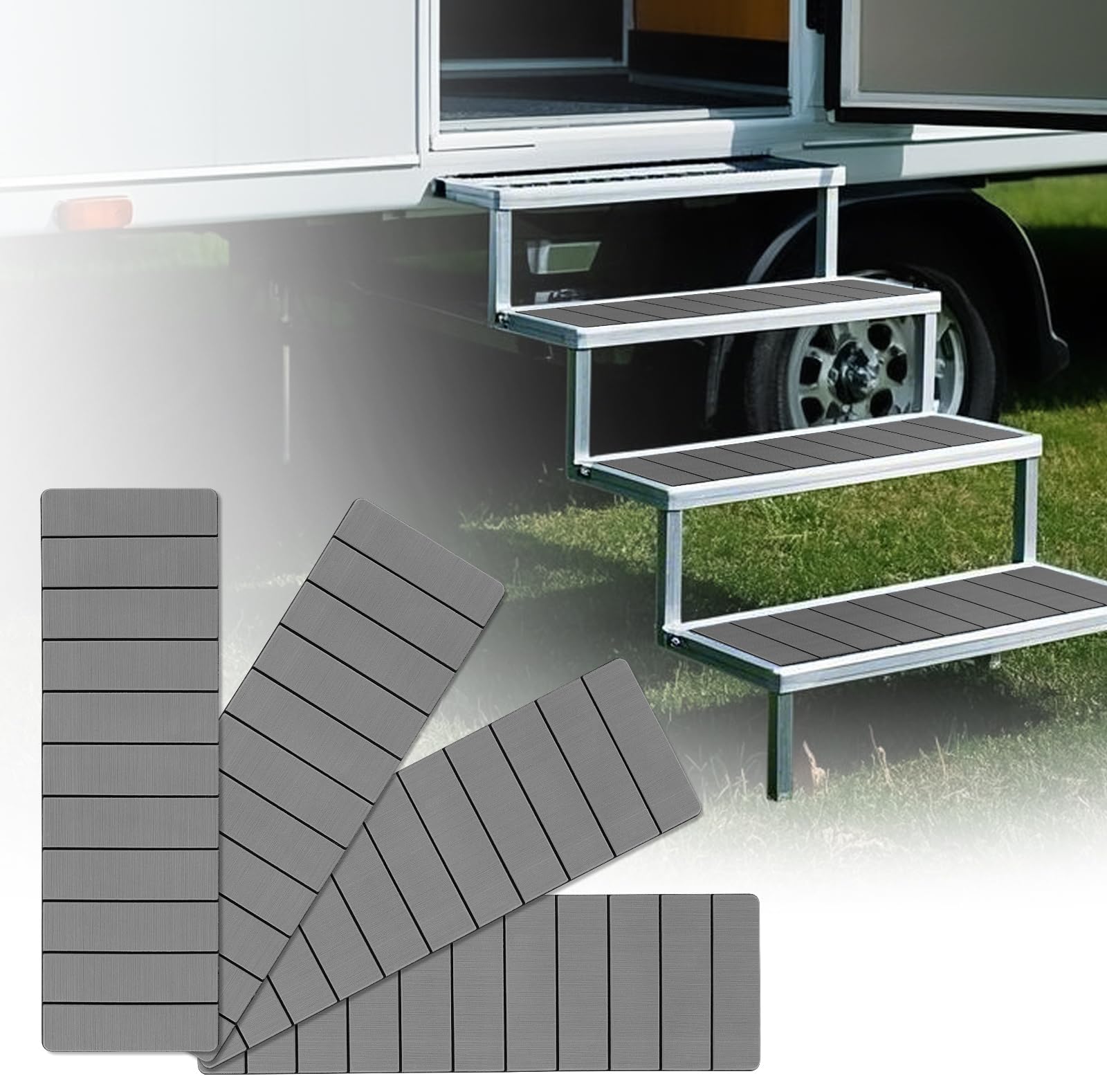 Amazon.com: RV Step Covers, 4 Pack RV Step Rug Camper Stairs Carpet ...