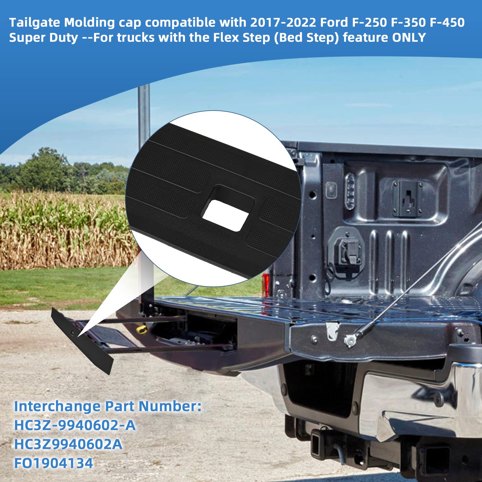 Snapklik.com : Compatible For Tailgate Molding Cap Cover Flexible Flex ...