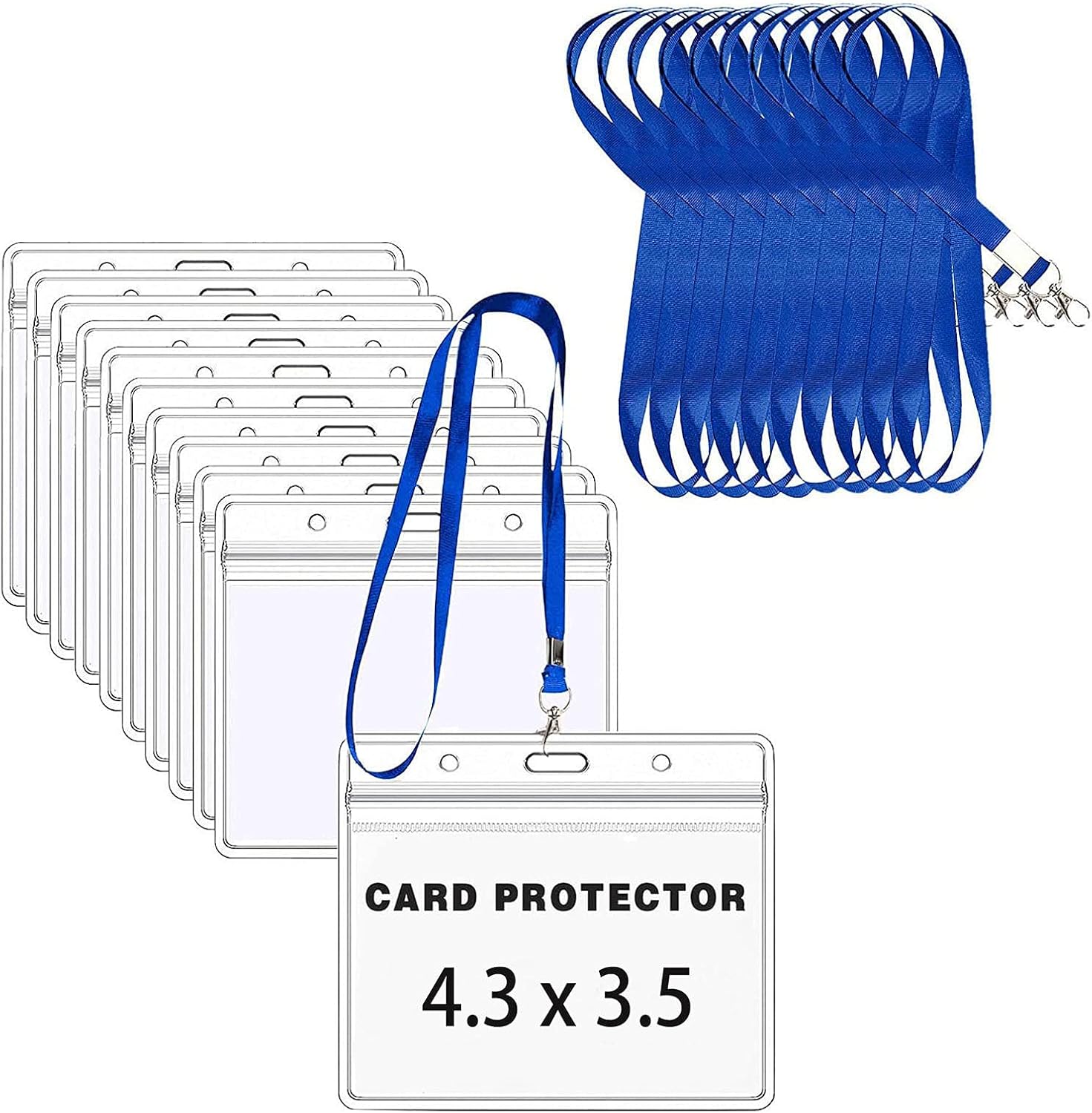 Amazon.com : Vaccine Card Protector Waterproof with Lanyards Slots ...