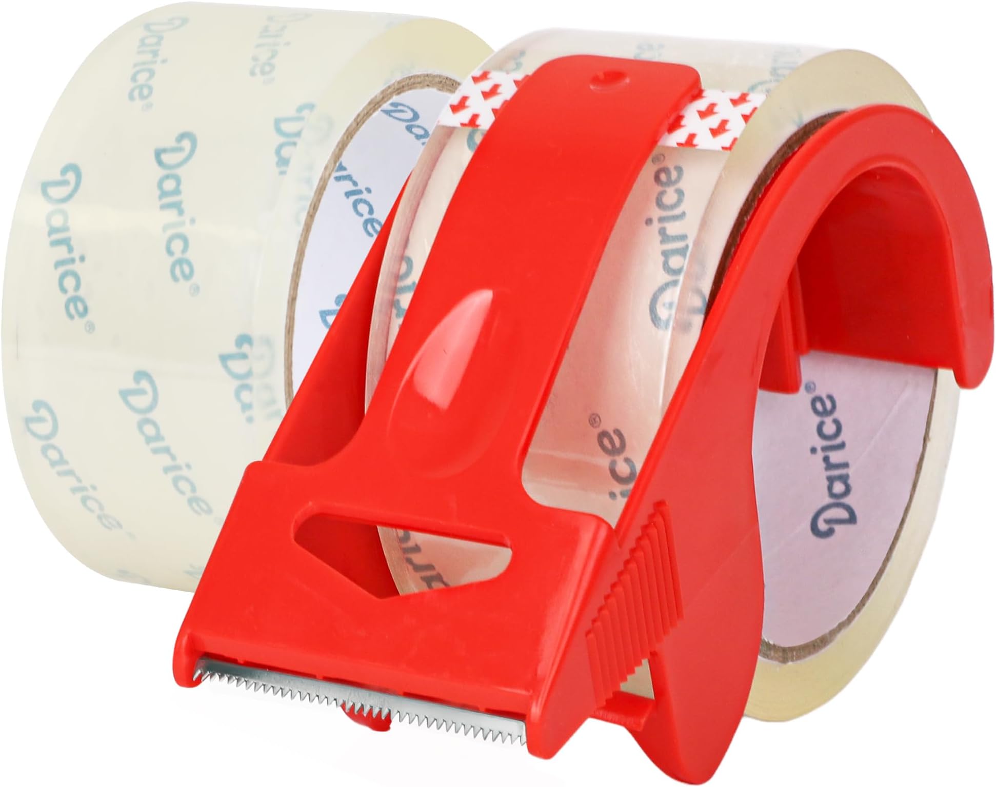 Amazon.com : 3 Inch Wide Clear Packing Tape with Dispenser,2.4 Mil x 55 ...