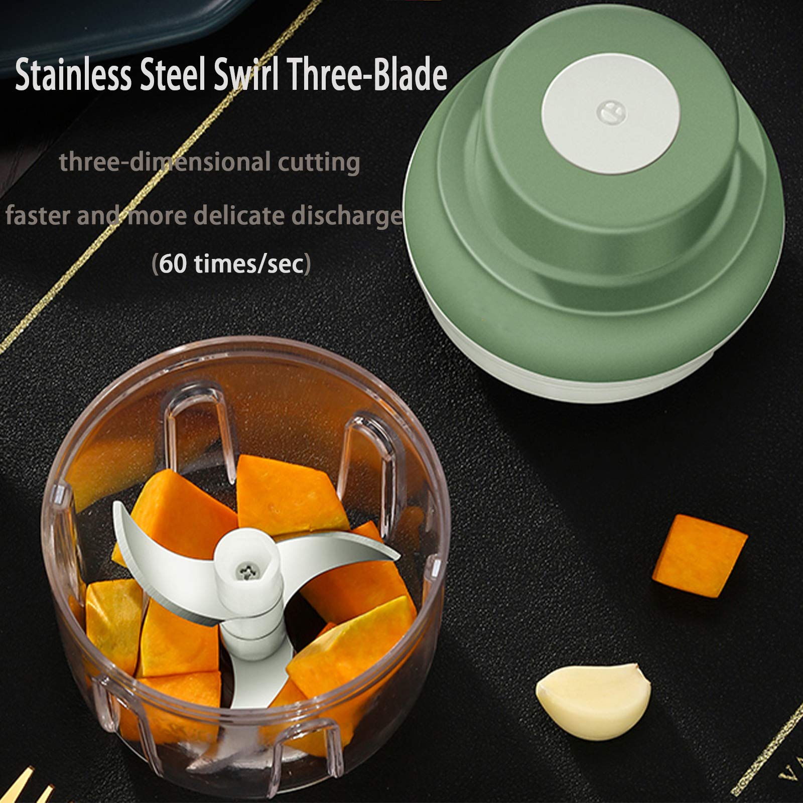 Snapklik.com : Electric Mini Food Chopper,250ML Portable Garlic Chopper