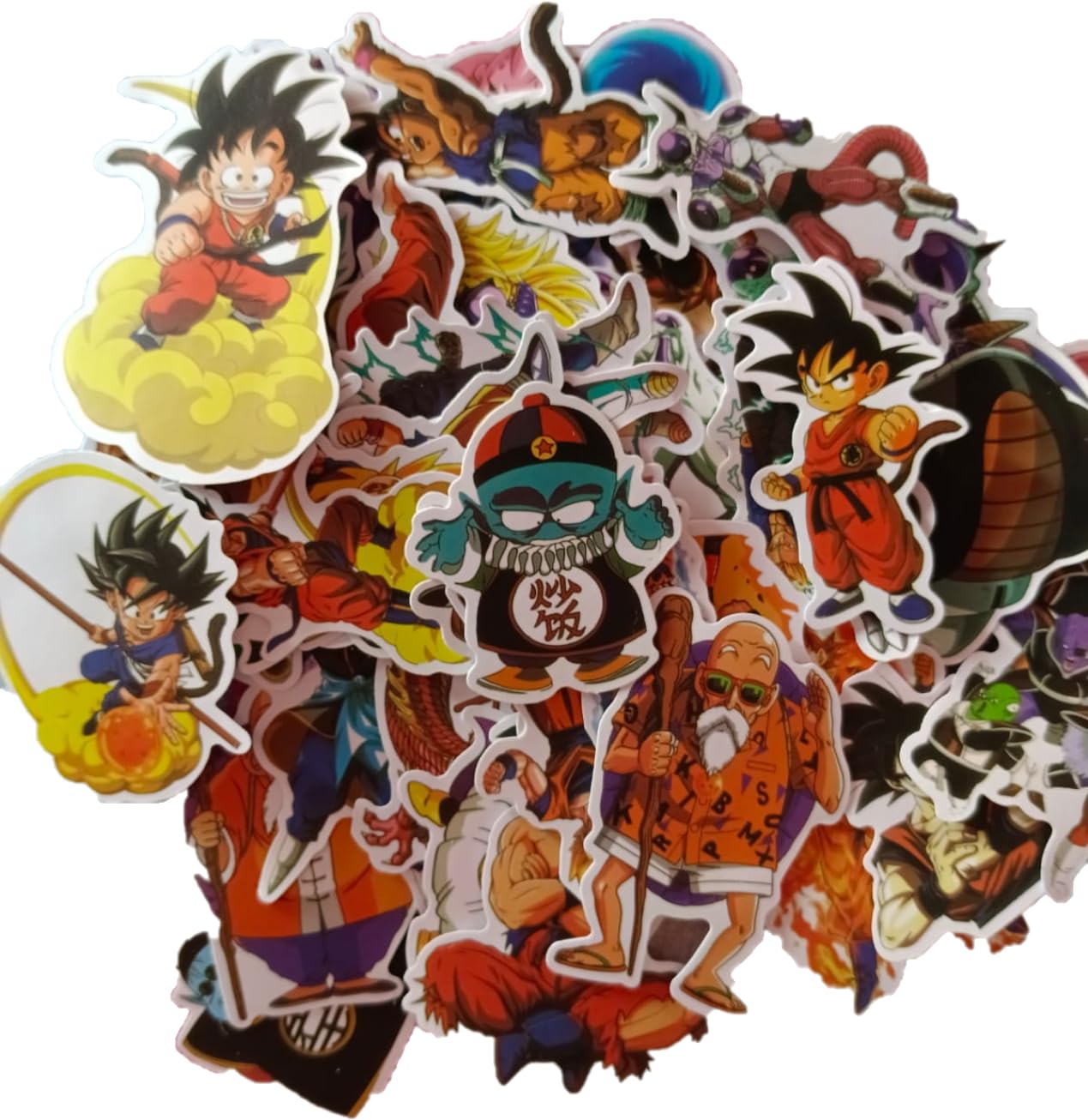 Stickers de Goku y Otros Personajes de DB 50 Calcomanias Diferentes ...