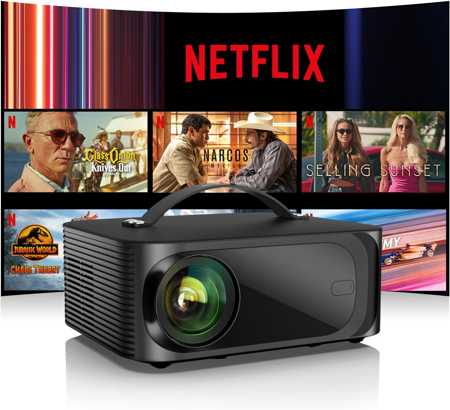 Amazon.com: Supersonic SC-80P HD Digital Projector, 1080p Resolution ...