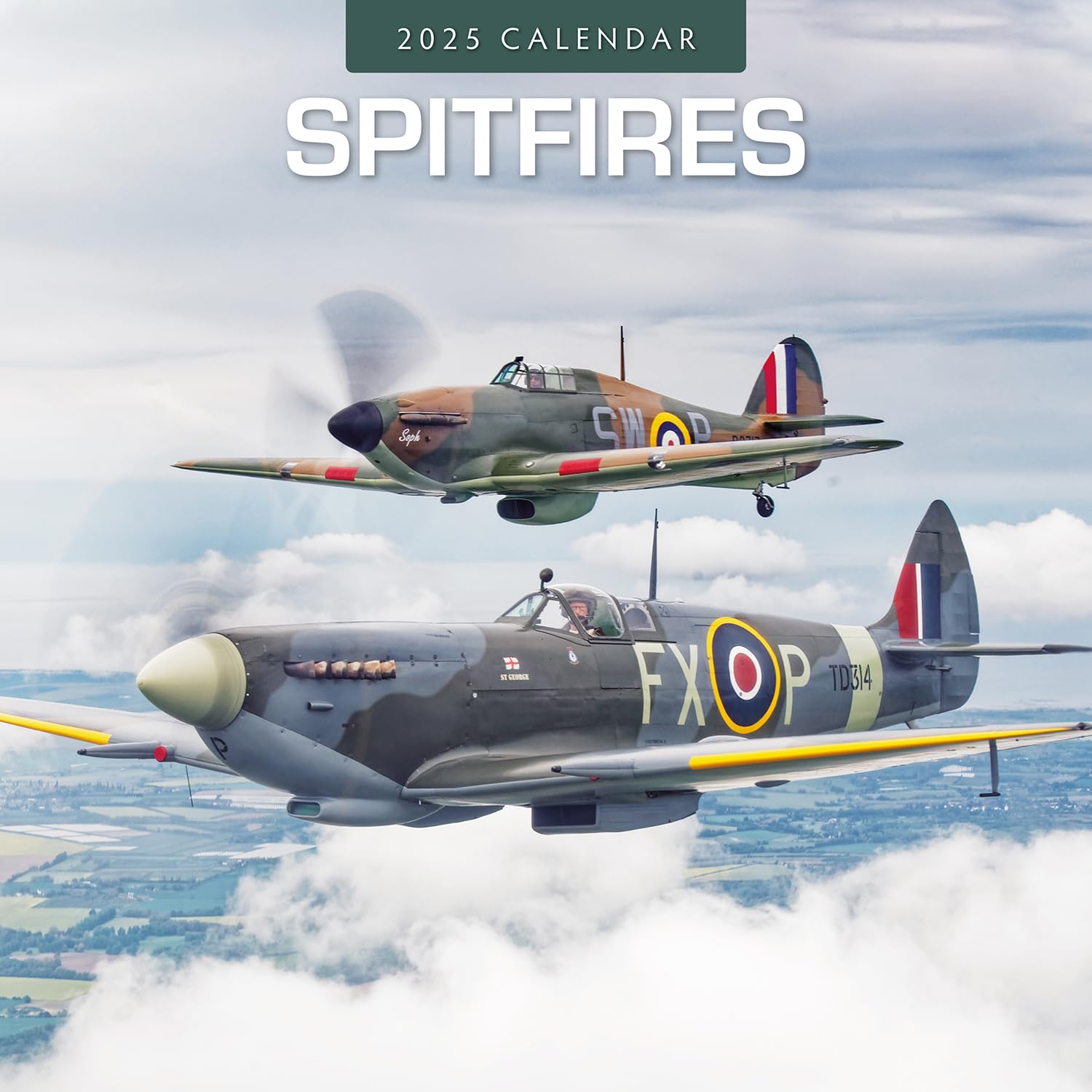 Amazon.com: Red Robin 2025 Spitfires Monthly Wall Calendar | 12" x 24 ...