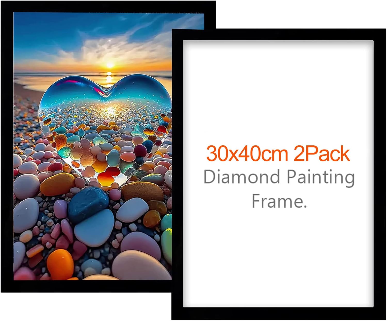 2Pack Diamond Painting Frames, JATOK Frames for 30x40cm Diamond ...