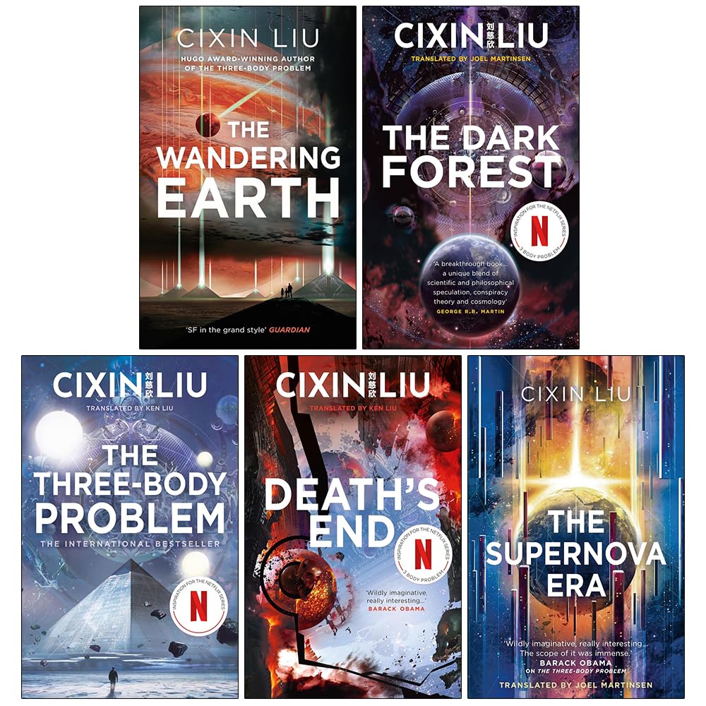 Cixin Liu Collection 5 Books Set (The Wandering Earth, The Dark Forest ...