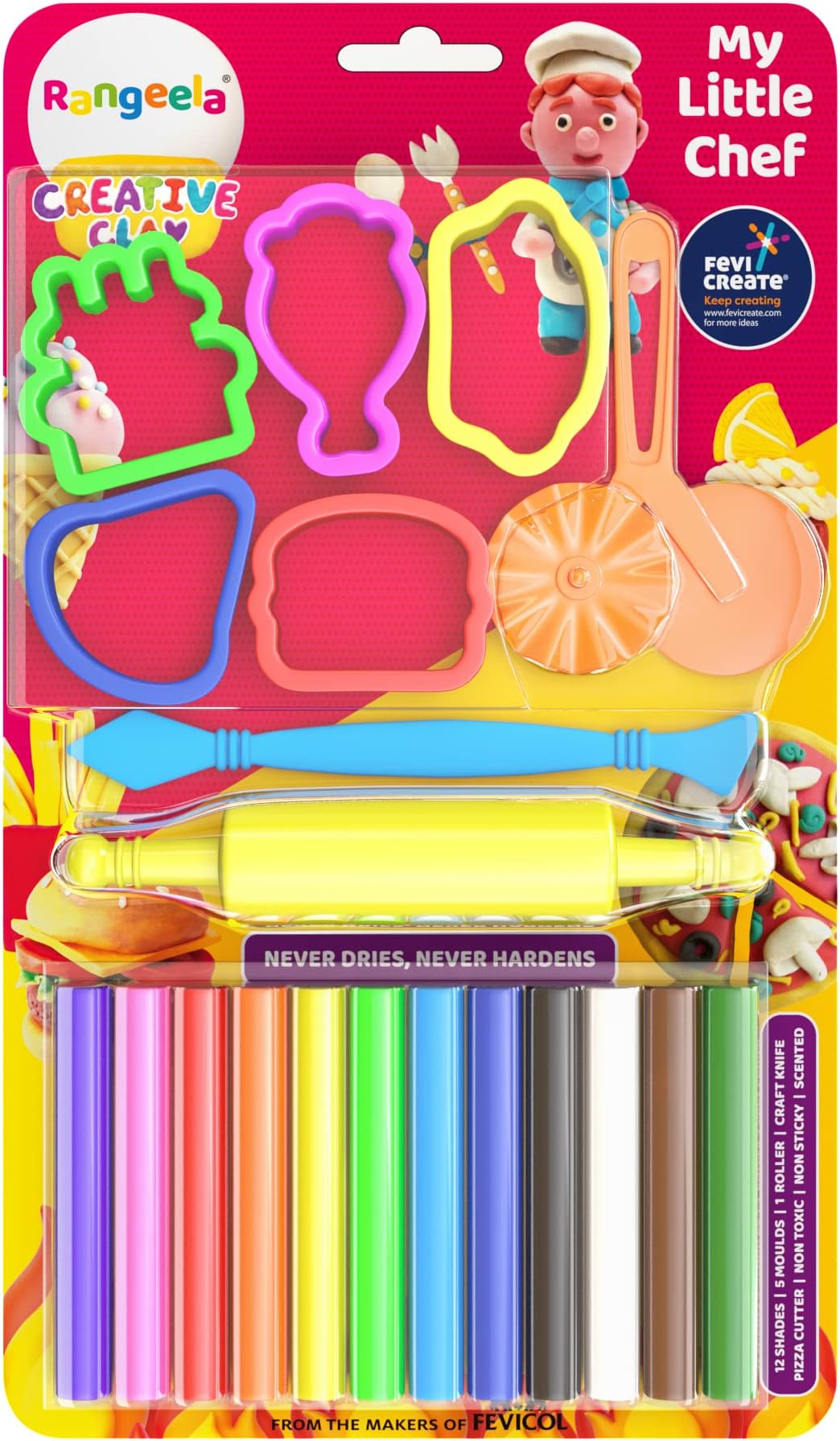 PIDILITE Rangeela My little chef 200 g pack of creative clay with ...