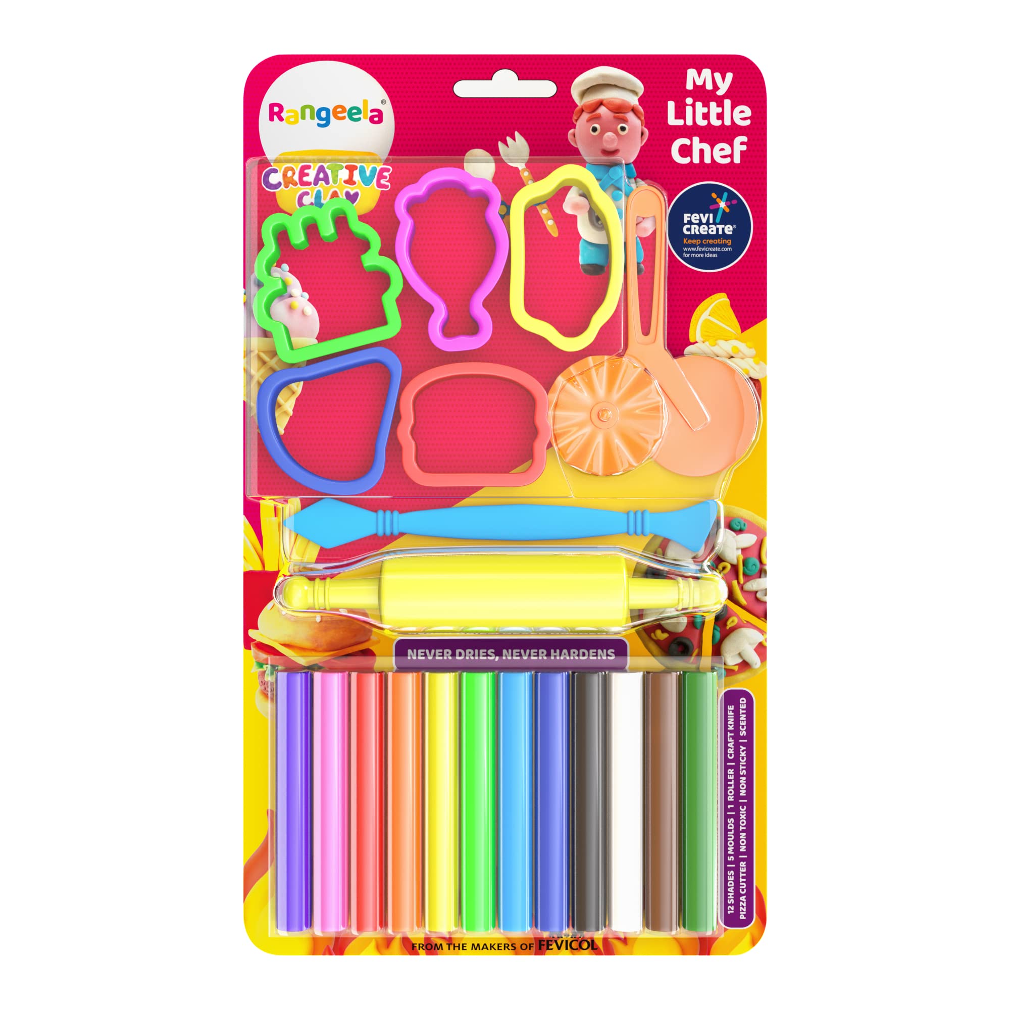 PIDILITE Rangeela My little chef 200 g pack of creative clay with ...