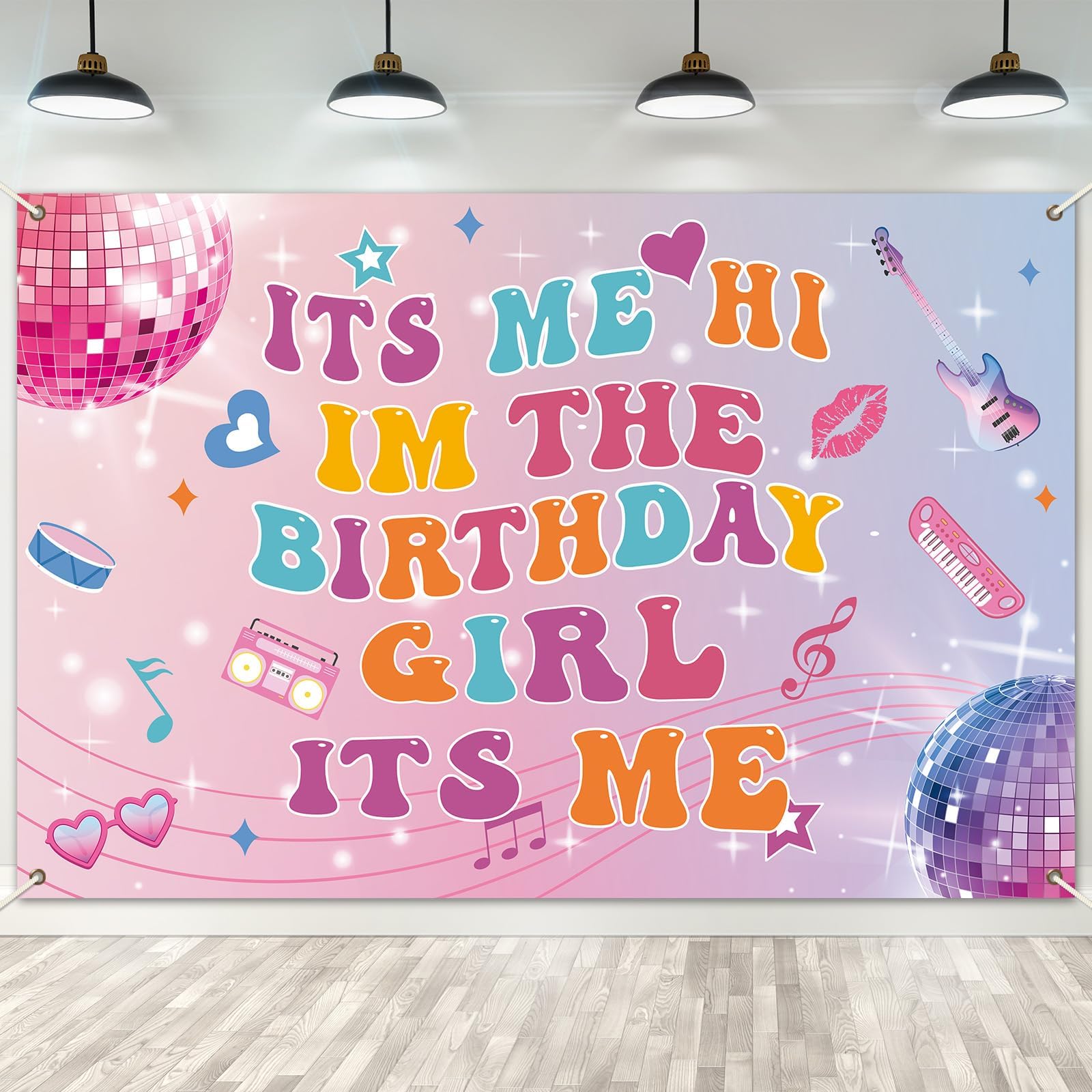 Amazon.com : Music Singer Birthday Decorations Hi Im the Birthday Girl ...
