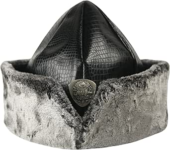 Amazon.com: Islamic Bazaar Turkish Ottoman Bork Hat Shiny Black ...