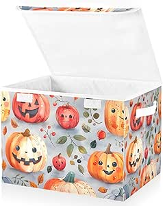 Amazon.com: senya Halloween Baskets Collapsible Storage Bins with Lids ...