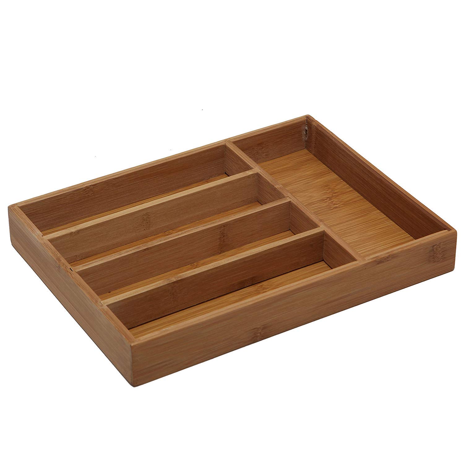 Silverware Organizer Acacia Wood Kitchen Silverware Drawer Organizer ...