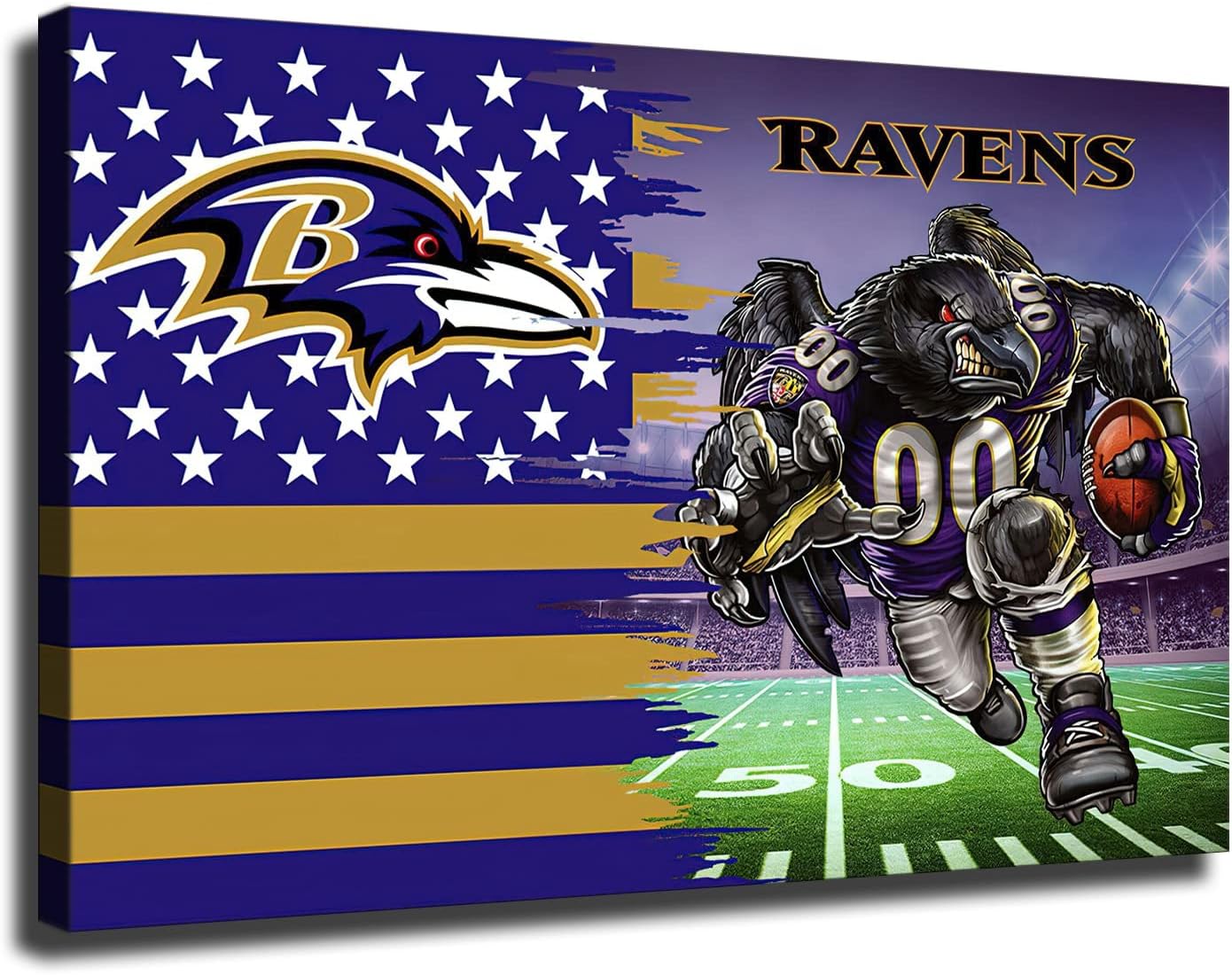 Amazon.com: Baltimore City Sports Ravens Poster Baltimore American ...