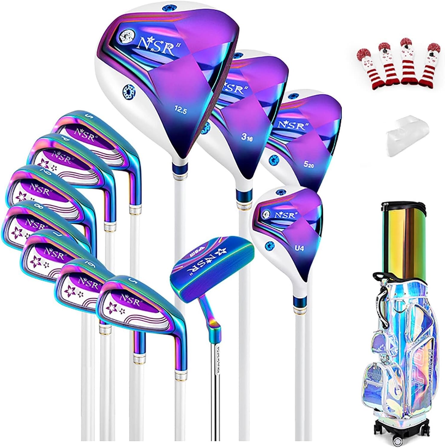 Ladies Golf Clubs Set with Bag, 12 Pieces Professional Women Complete ...