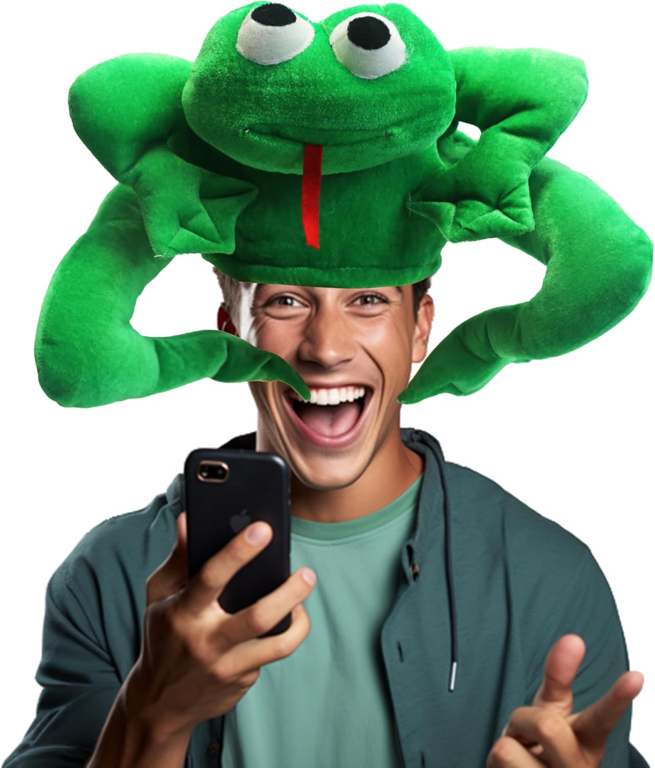 Amazon.com: PerFest Frog Hat. Fun Frog Costume Headwear Party Hat ...