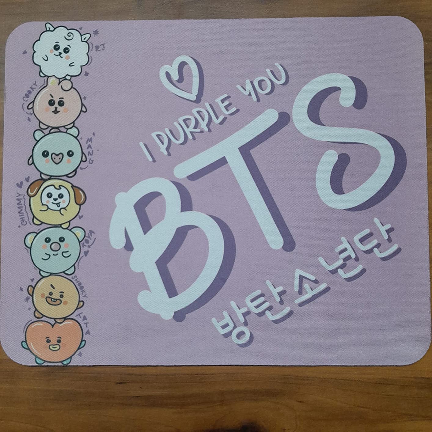 BTS-Kpop Illustrated Mouse Pad | Anti Slip Mousepad for Gaming on PC ...
