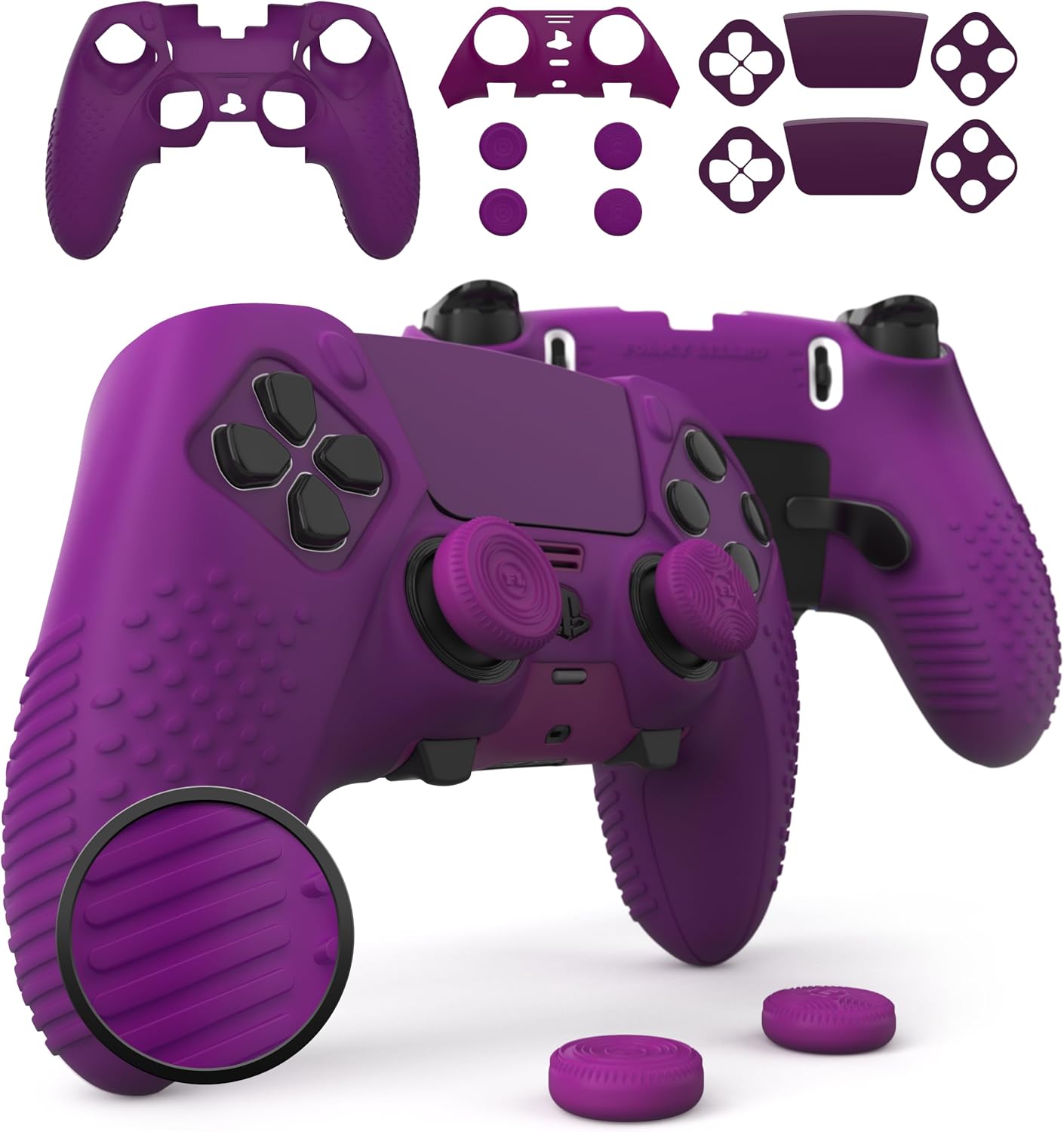 Amazon.com: Foamy Lizard Eclipse PS5 EDGE Controller Skin Combo Set ...