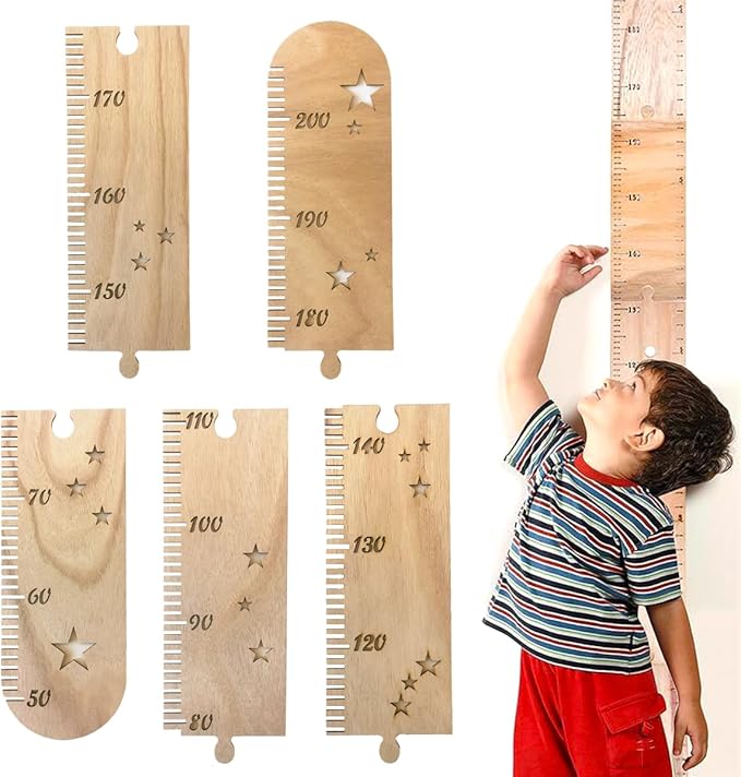Height Growth Chart, Height Chart, Height Ruler Wooden Print Height ...