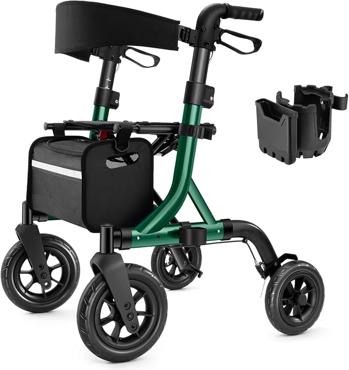 Amazon.com: MAXWALK Walkers for Seniors, Rollator Walker with Seat, 10 ...