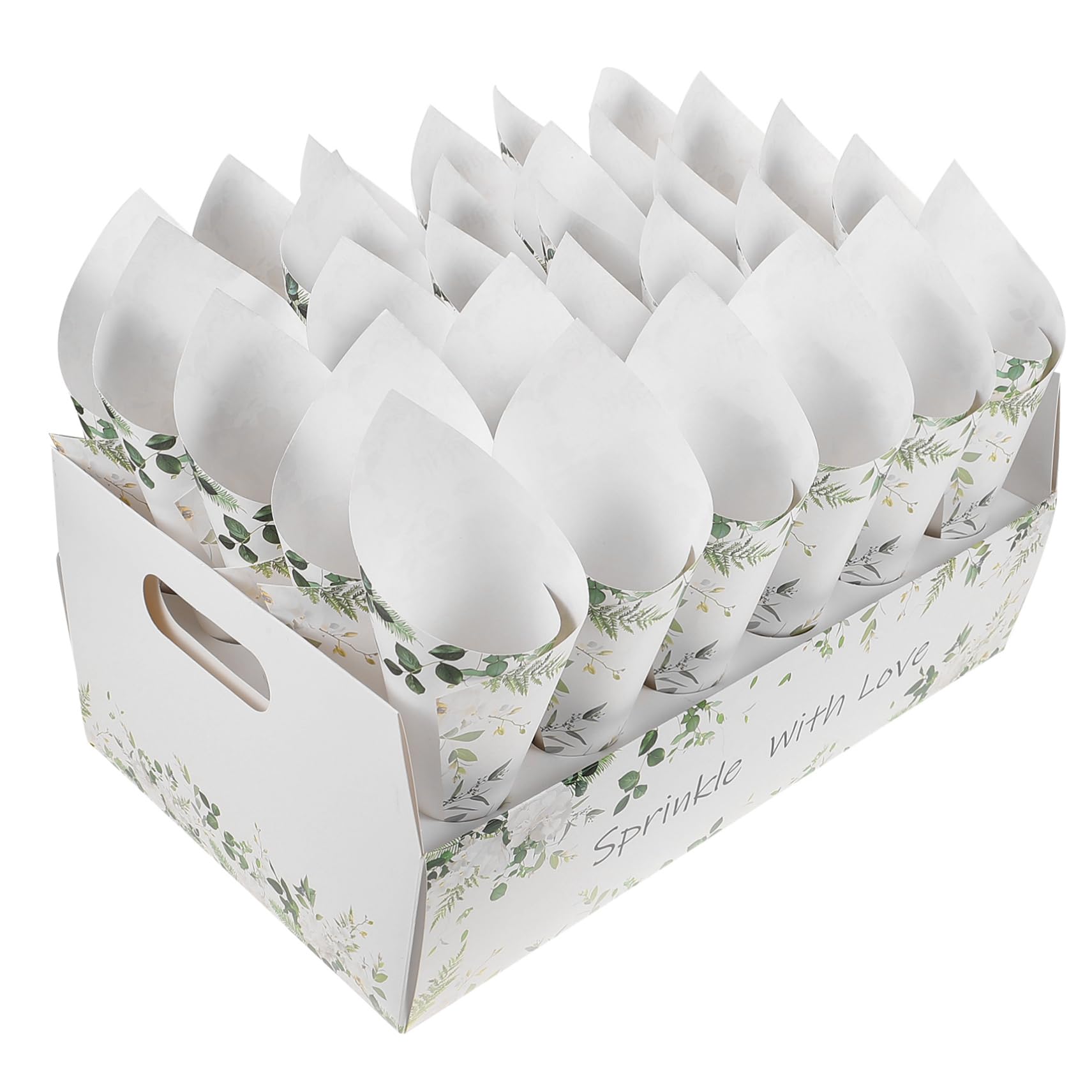 Amazon.com: CIMAXIC 1 Set Wedding Confetti Cone Holder Box Flower Paper ...