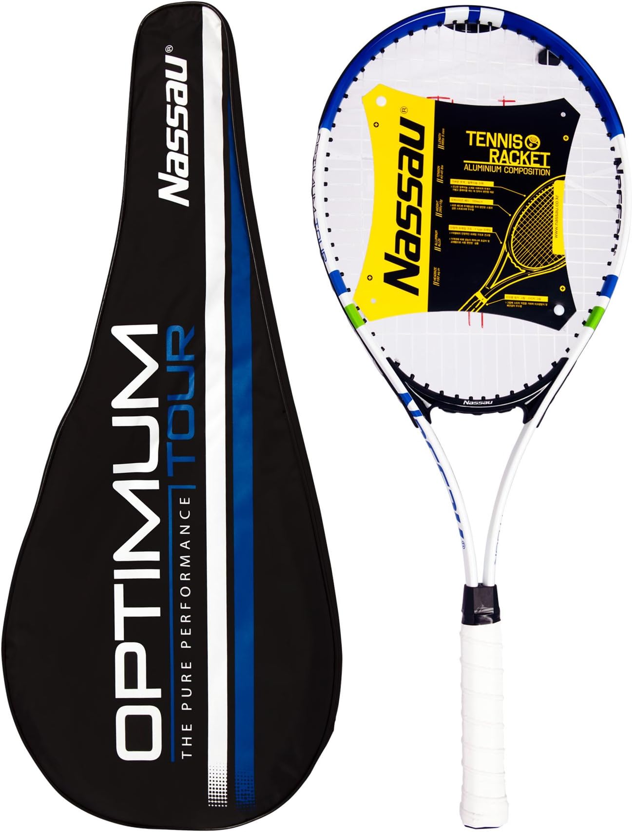 Amazon.com : Nassau Optimum Tour Tennis Racket : Sports & Outdoors