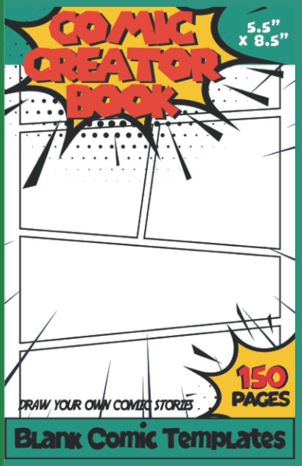 Buy Comic Creator Book: blank comic book draw your own comics, comic ...