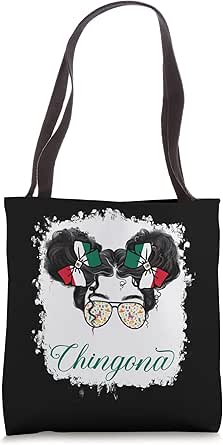 Amazon.com: Messy Bun Glasses Chingona Mexico Girl Mexican Mexicana ...