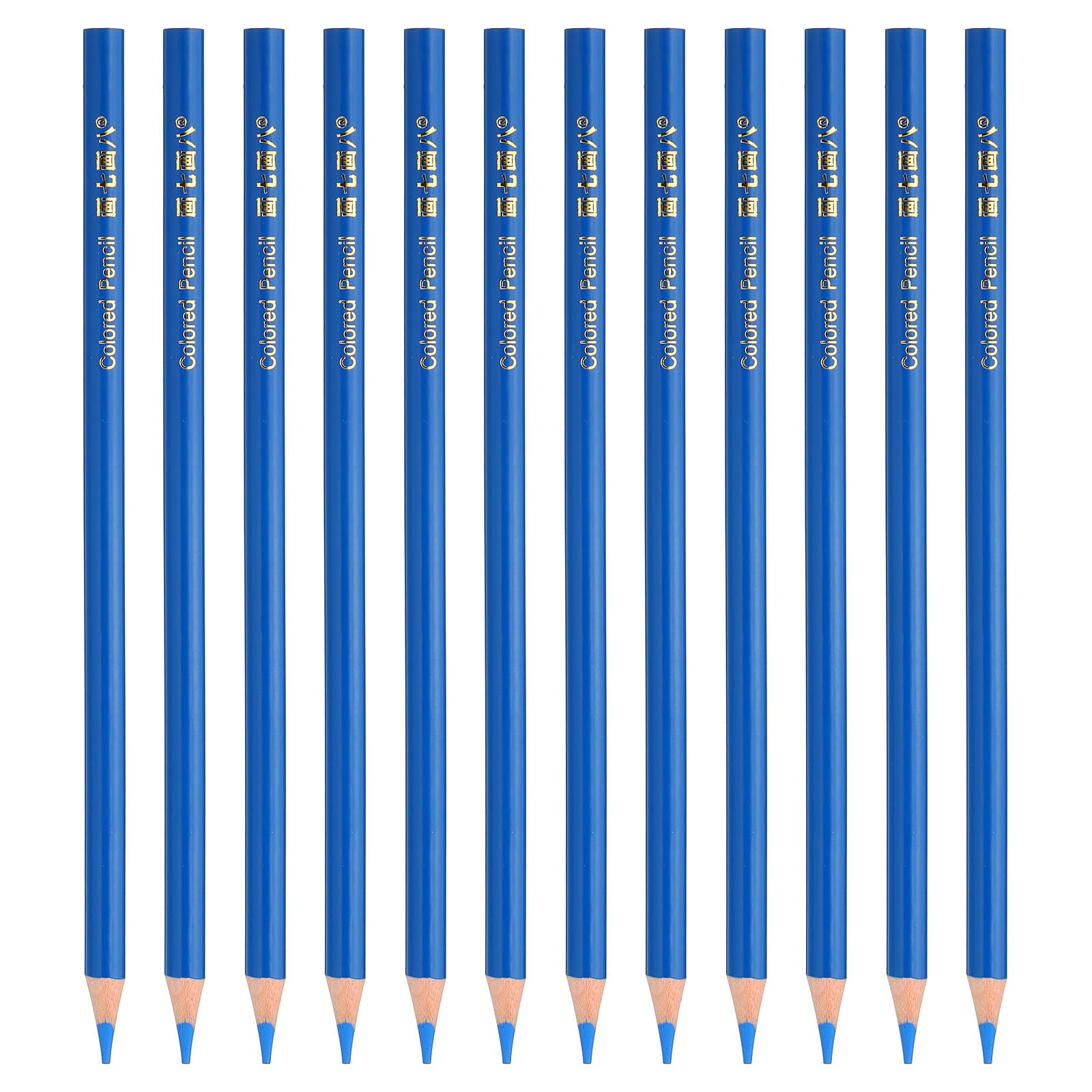 Snapklik.com : Medium Blue Colored Pencils Set,12 Pcs Oil Color Pencils ...