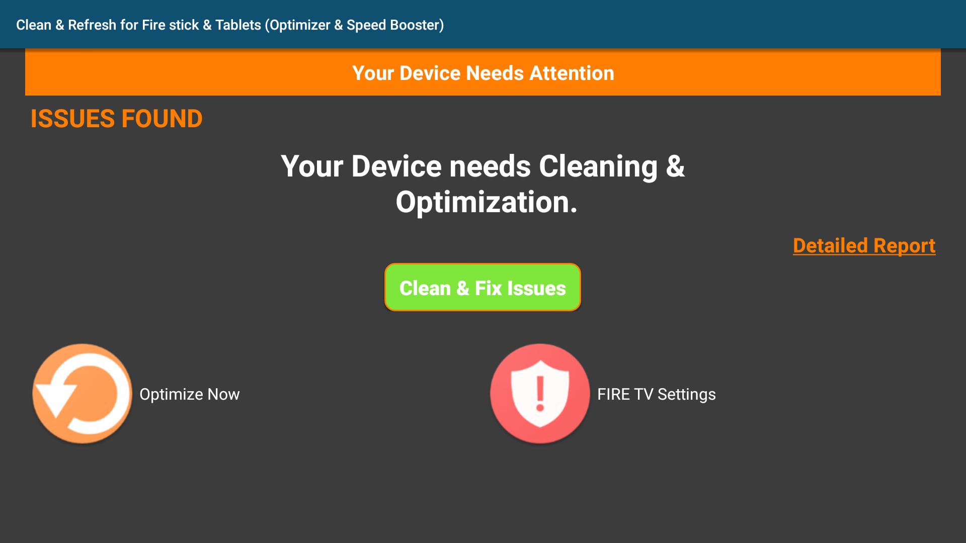 Clean & Refresh for Fire stick & Tablets (Optimizer & Speed Booster ...